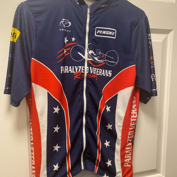 primal | Shirts | Primal Cycling Shirt Jersey Mens Blue Red Full Zipper ...